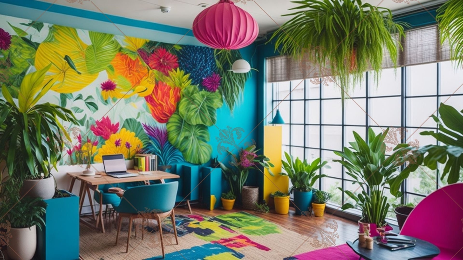 Light Blue Zoom Background, Girly Elegant Zoom Background, Realistic ...