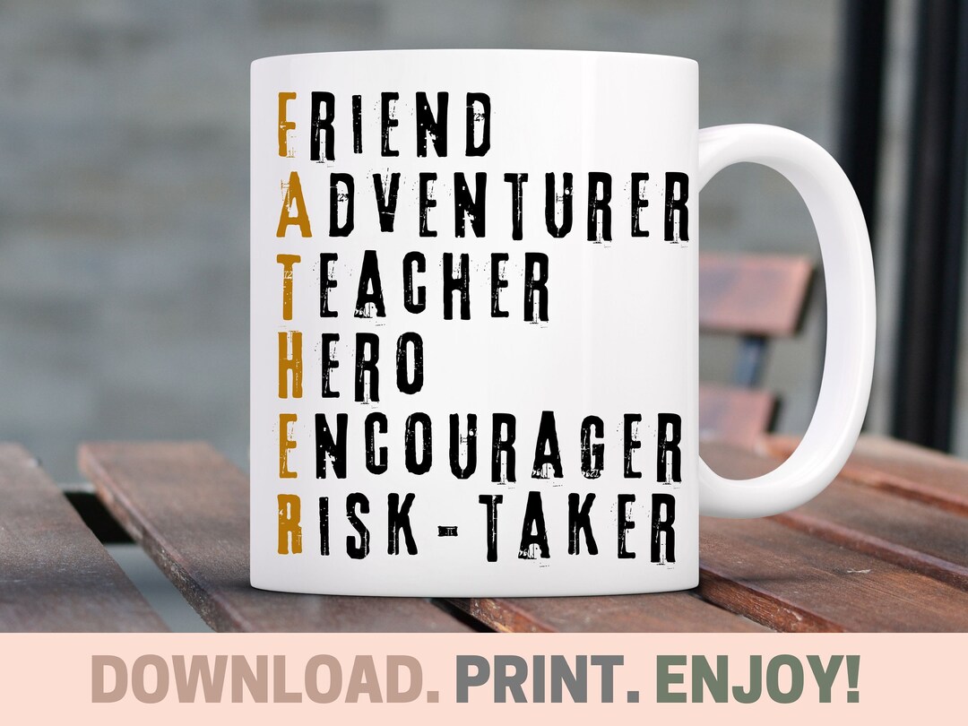 Happy Fathers Day Mug Svg Transparent Fathers Day Clipart Dad Svg ...