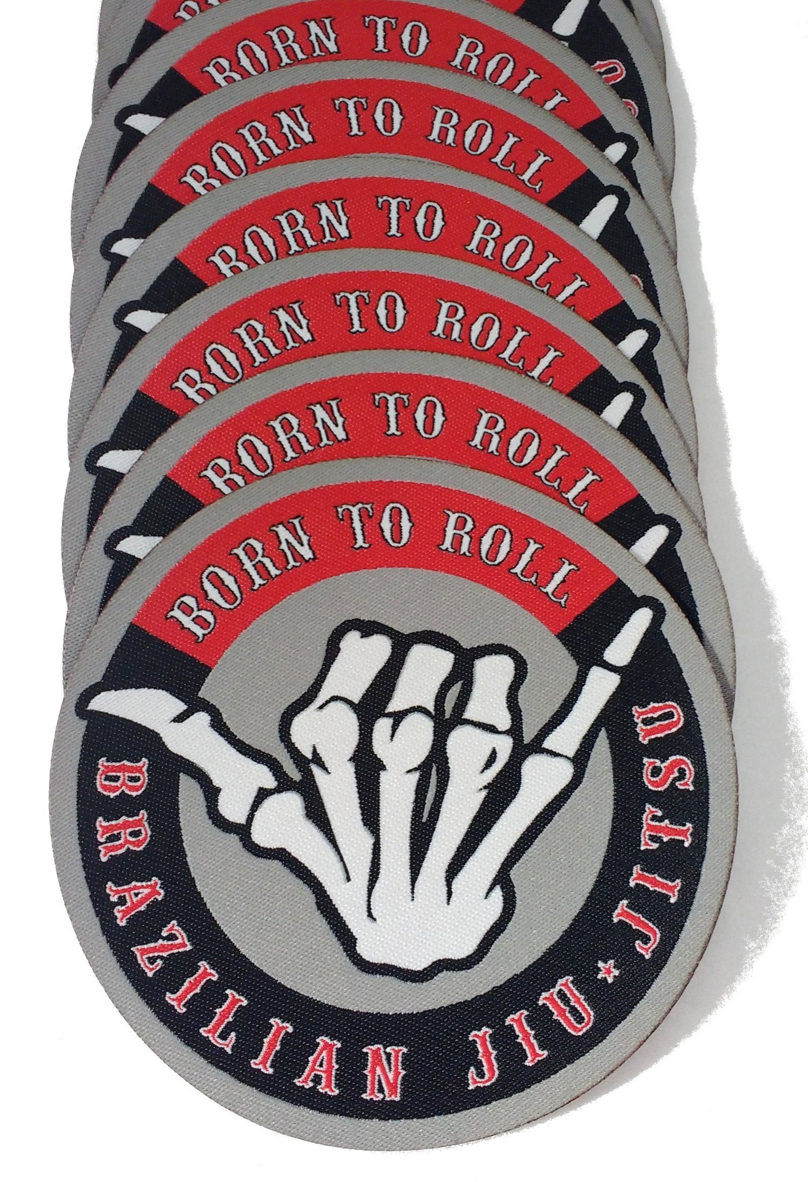 Brazilian Jiu Jitsu Gi Patches, Born to Roll BJJ Gi Patch, Kimono ...