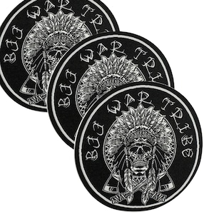 Jiu Jitsu Patches Indian War Tribe BJJ Gi Gift for Brazilian Jiu Jitsu ...