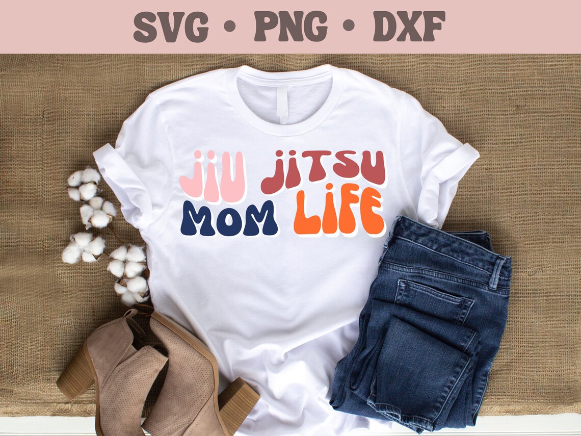 Jiu Jitsu Mom SVG PNG Funny Jiu Jitsu Quote Printable Vintage Brazilian ...