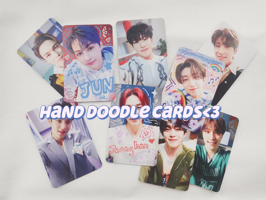 SEVENTEEN Hand Drawn Not Alone Hitorijanai Photocards Kpop - Etsy