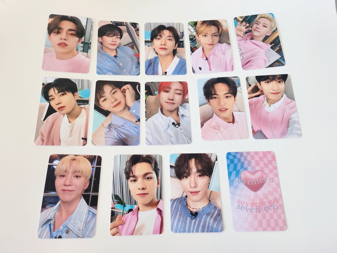 SEVENTEEN Kpop Selfie Photocard Carat Ver. , S.coups Jeonghan Joshua ...