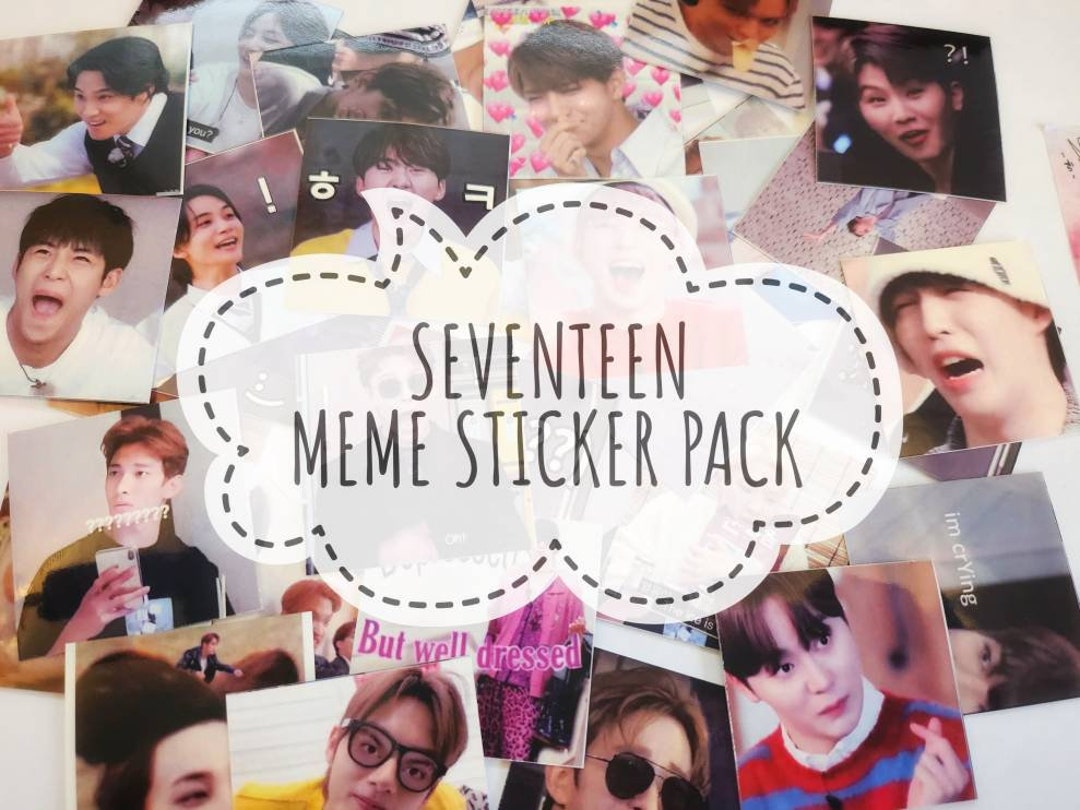 Restock Seventeen Stickers Kpop Stickers Going Seventeen Meme