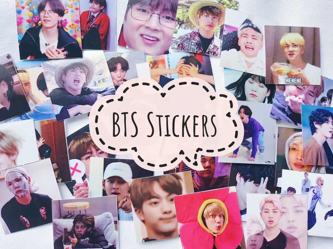BTS Stickers, Kpop Stickers | Run Bts Meme Stickers,waster Resistant ...