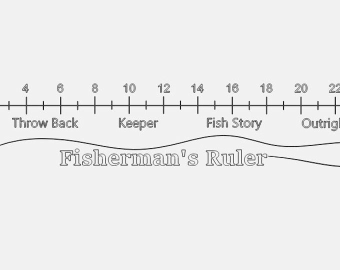 Fisherman's Ruler SVG File - Etsy
