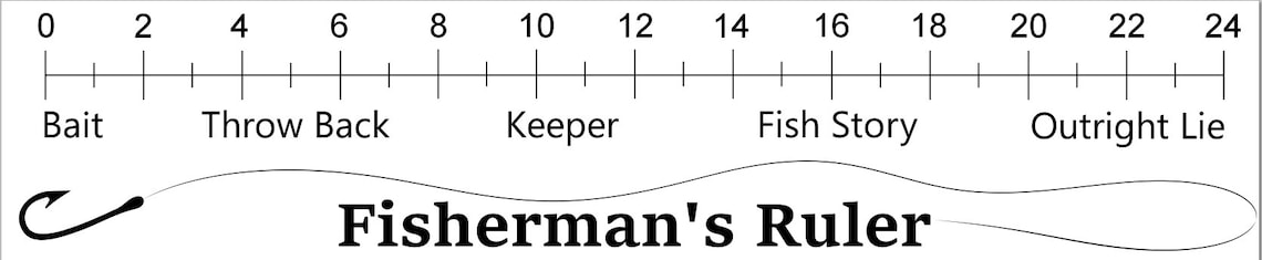Fisherman's Ruler SVG File - Etsy