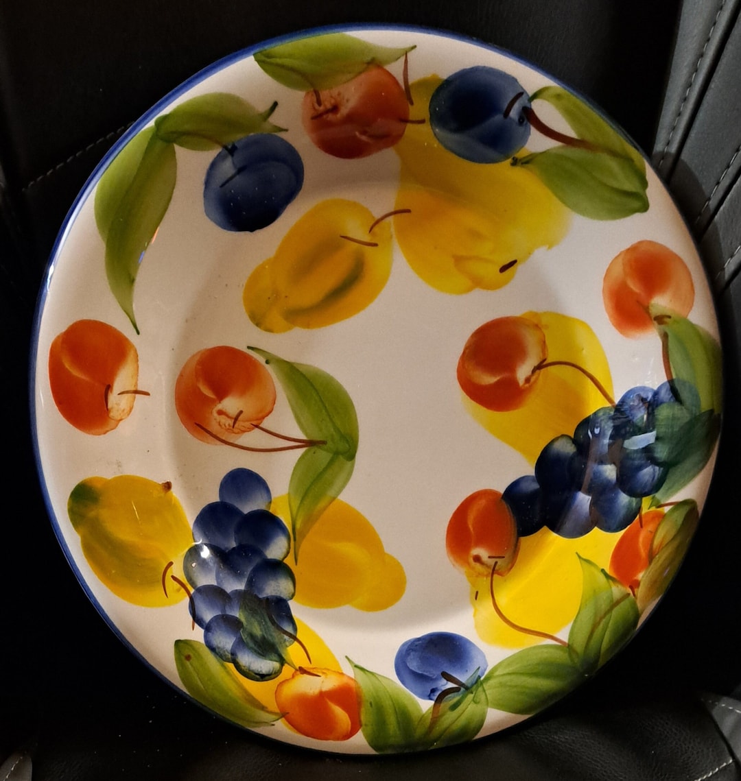Vintage ARM Ceramica Hand Painted 11 Inch Fruit Platter, Great for ...