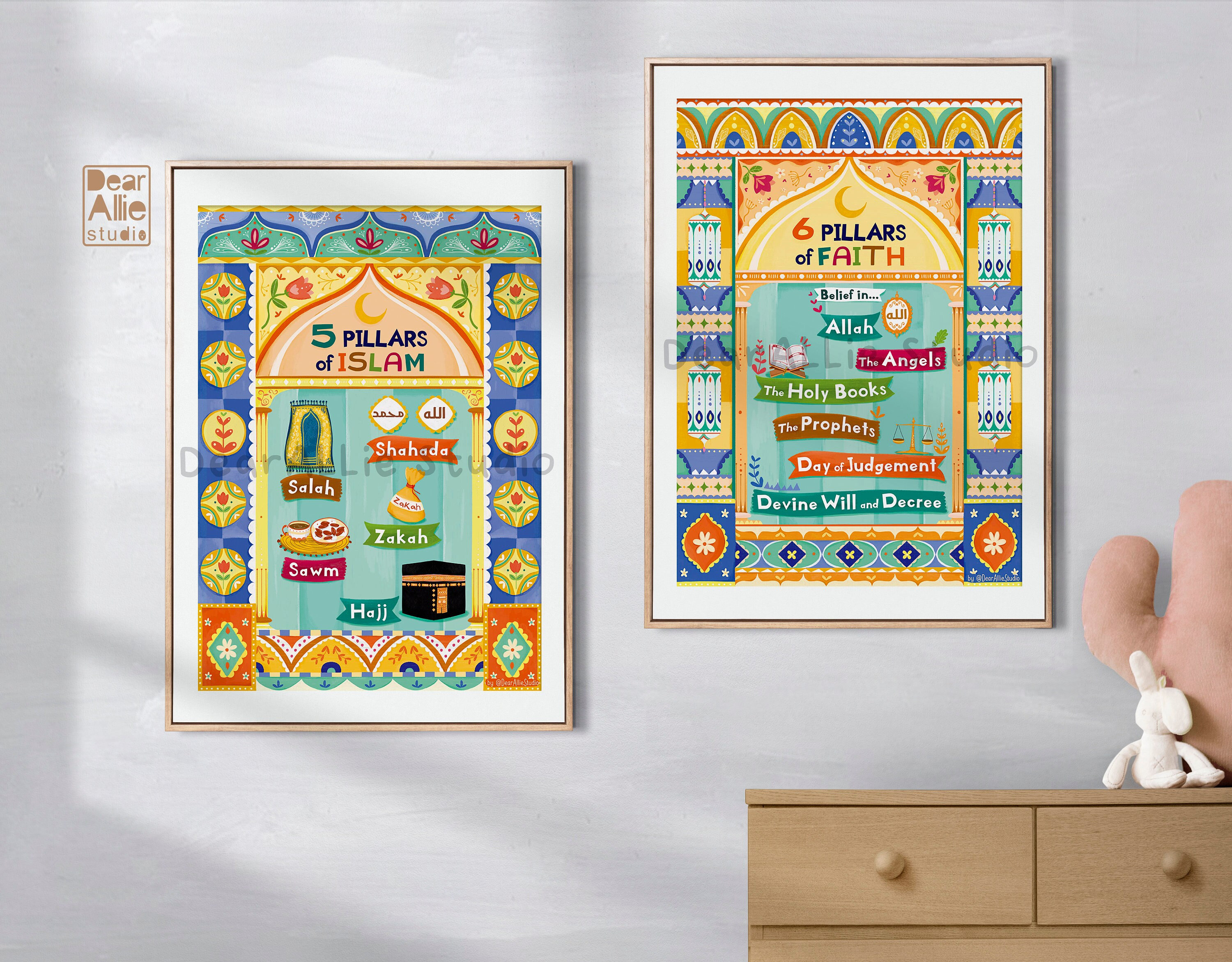 5 Pillars Of Islam Poster