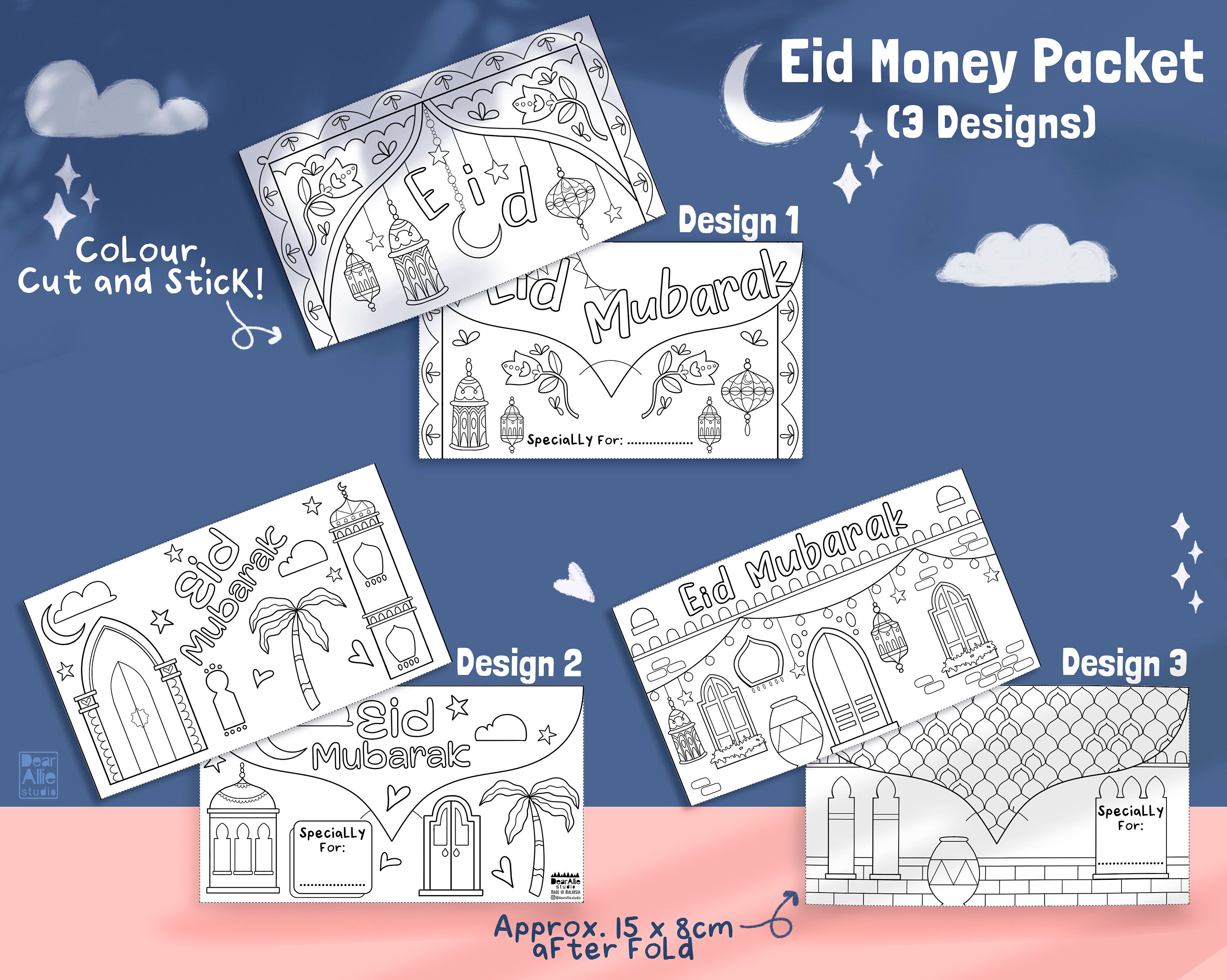 Eid Gift Printable Bundle Pack, Art and Craft Eid Goodie Box, Eid ...