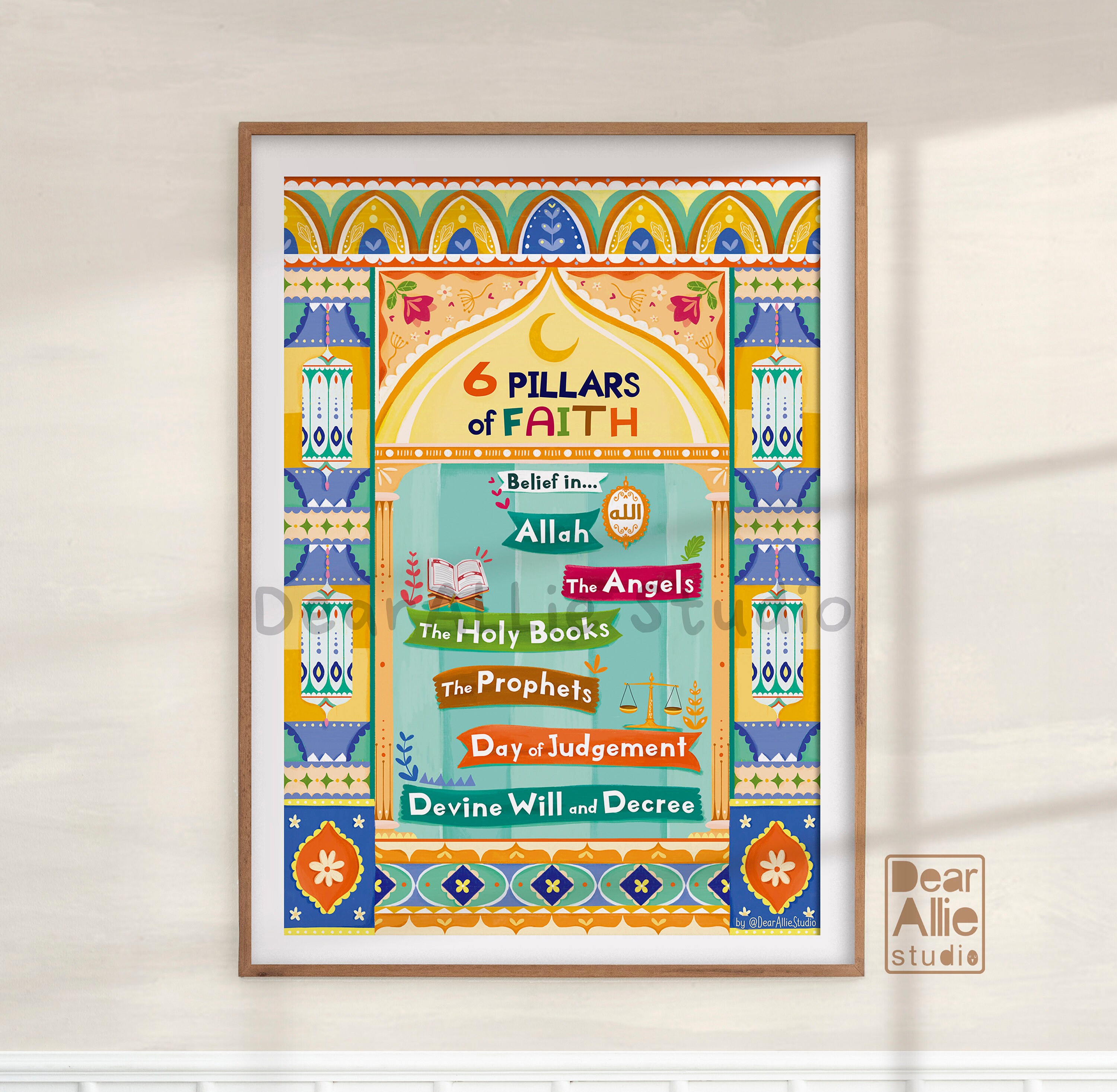 Printable 5 Pillars of Islam | 6 Pillars of Faith | Set of 2 DIGITAL ...