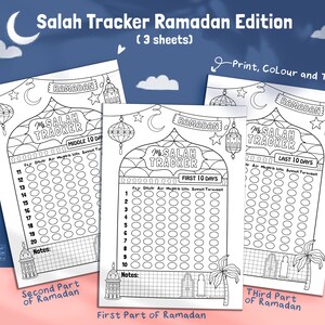 Ramadan Calendar Printable Bundle Pack, Art and Craft Coloring Ramadan ...
