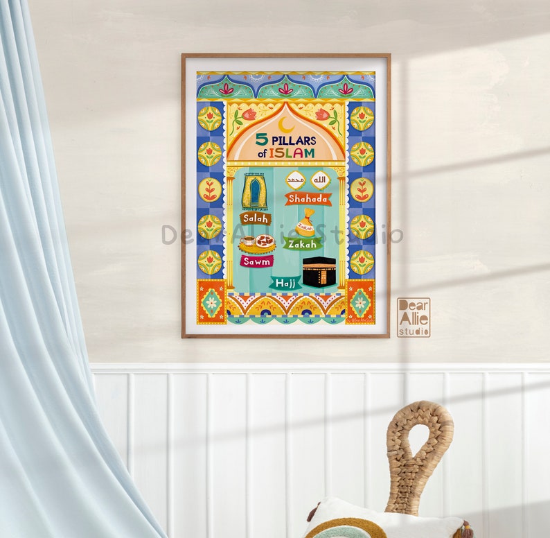 Printable 5 Pillars of Islam | 6 Pillars of Faith | Set of 2 DIGITAL ...