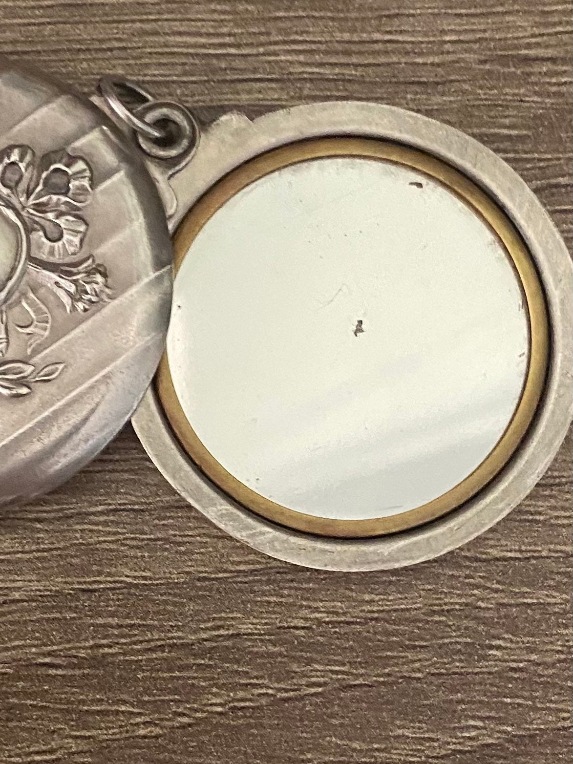 Antique French Slide Locket/mirror - Etsy