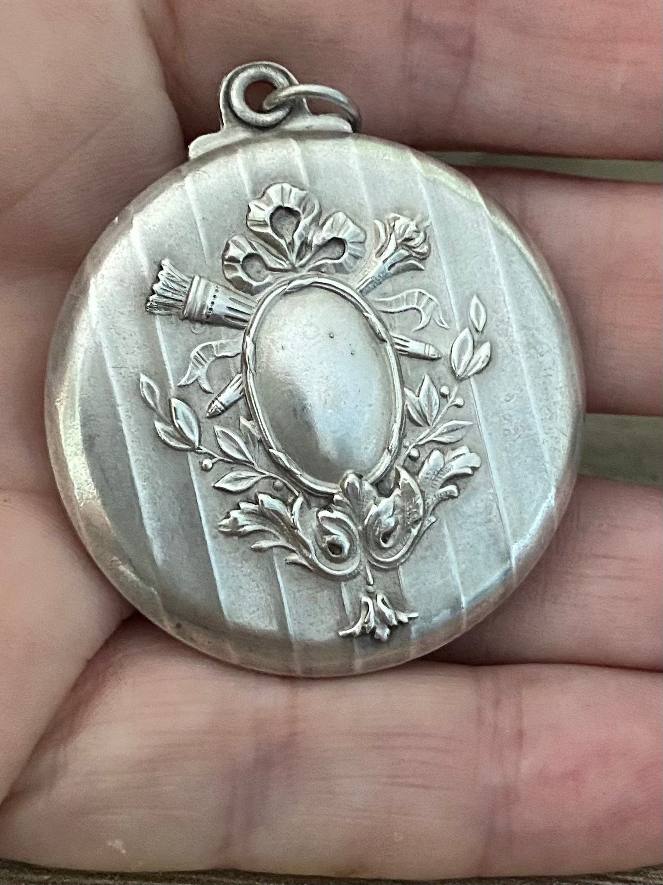 Antique French Slide Locket/mirror - Etsy