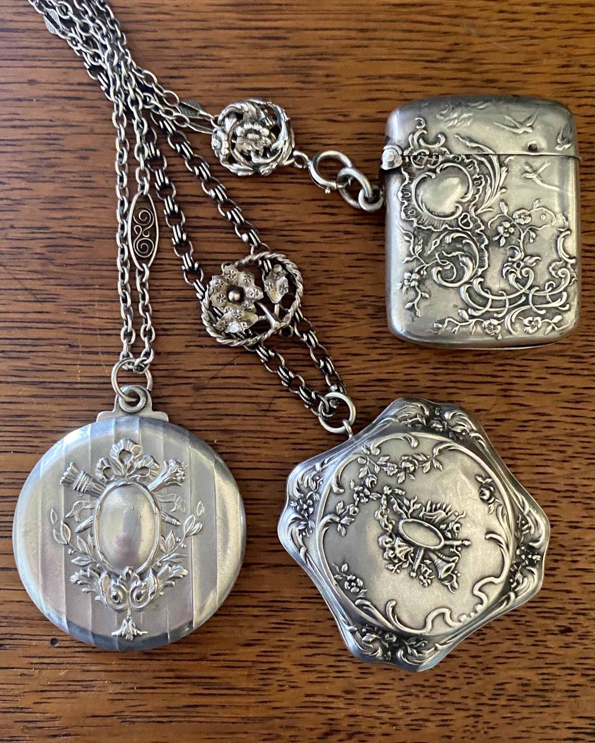 Antique French Slide Locket/mirror - Etsy