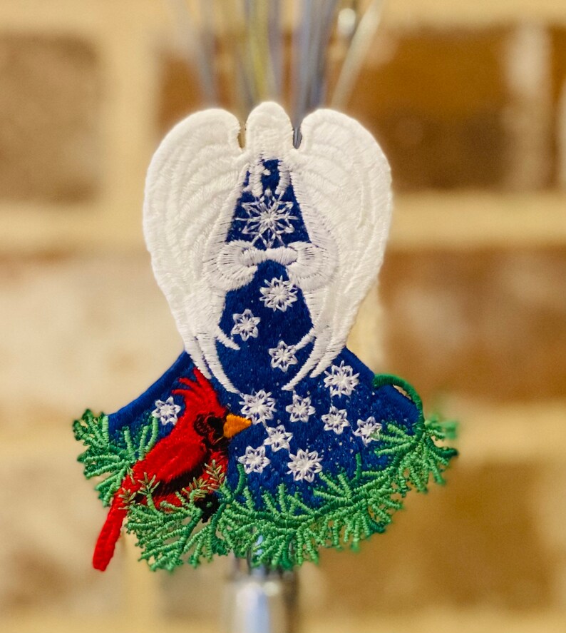 Christmas Cardinal Ornament Angel Ornament Christmas Gift - Etsy