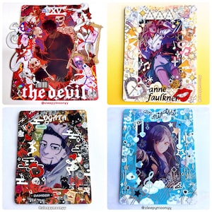 Custom Decorated Toploader | Anime Vtuber Manga Comfort Character - Etsy