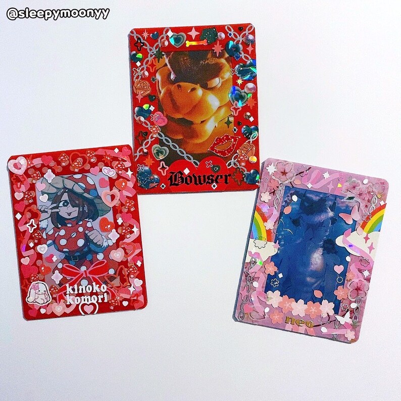 Custom Decorated Toploader Anime Vtuber Enstars - Etsy