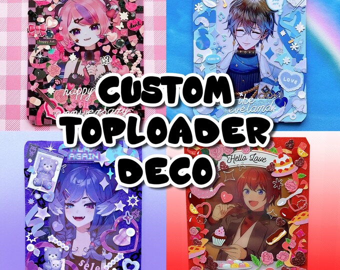 Custom Decorated Toploader Anime Vtuber Enstars - Etsy