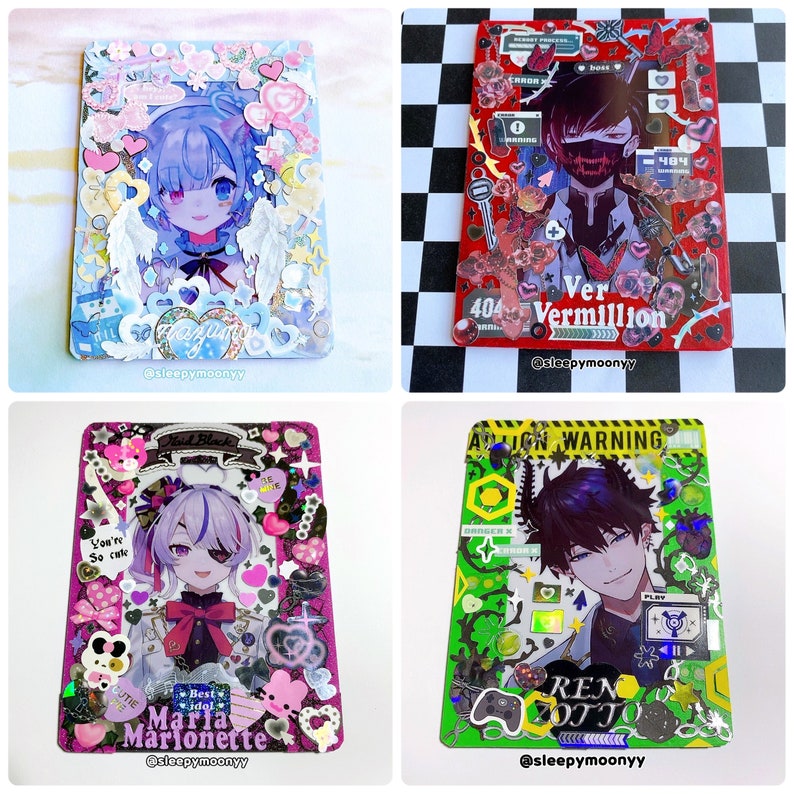 Custom Decorated Toploader Anime Vtuber Enstars - Etsy