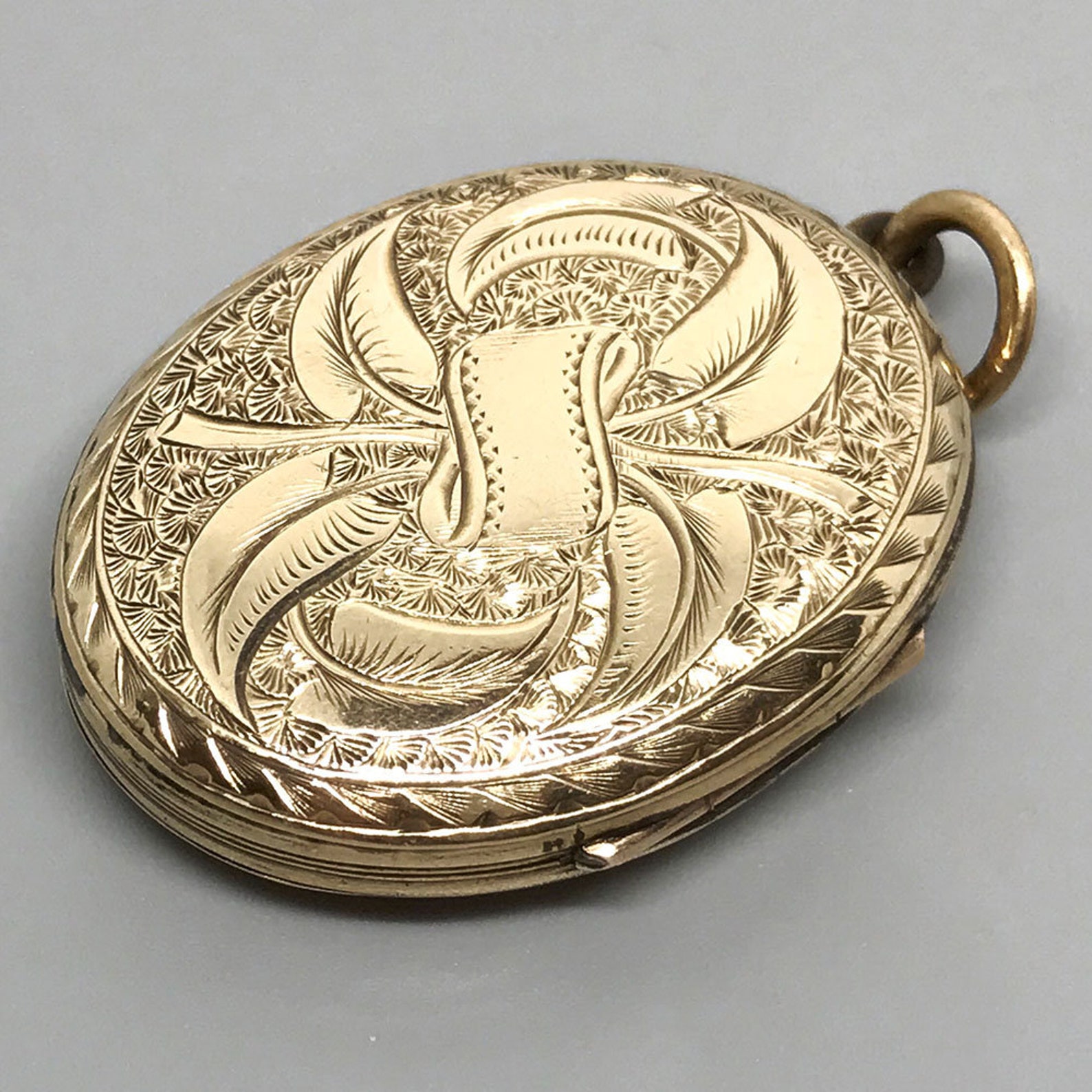 Antique 1880s Victorian 9-12k Gold Mourning Locket With Original ...