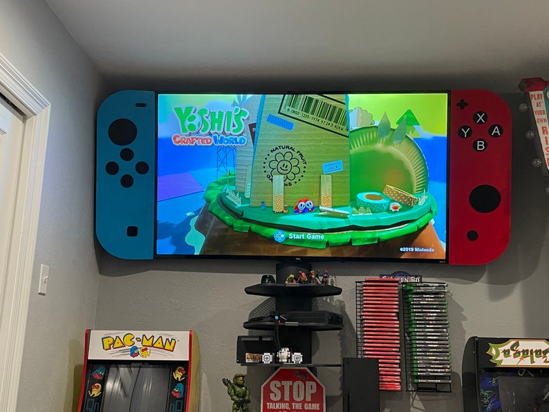 Switch Gaming TV Frame Decor Game Room Video Game Playroom Man Cave ...