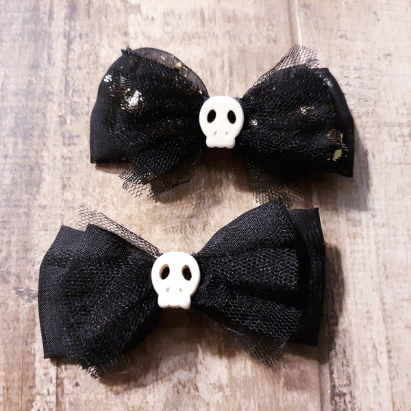 Skull Hair Clips - Etsy