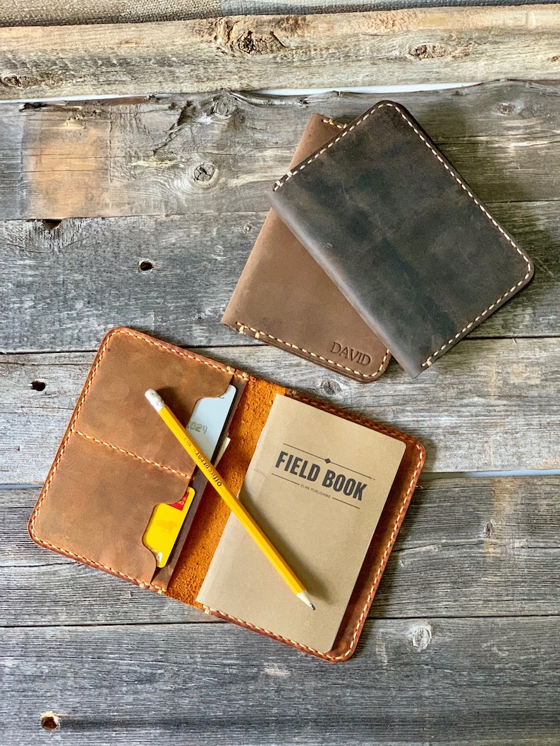 Leather Field Notes Cover Leather Journal/travel Wallet - Etsy