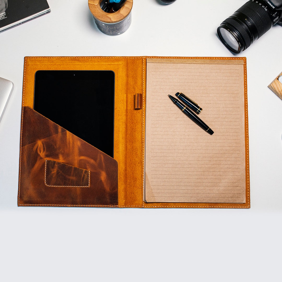 Personalized Leather Journal Case, Luxury Leather Notebook Case - Etsy