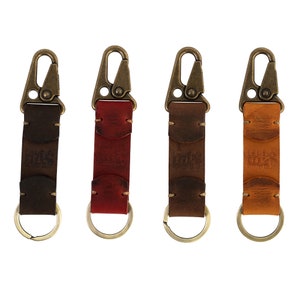 Personalized Leather Keychain, Custom Engraved Key Chain Gifts for Men ...