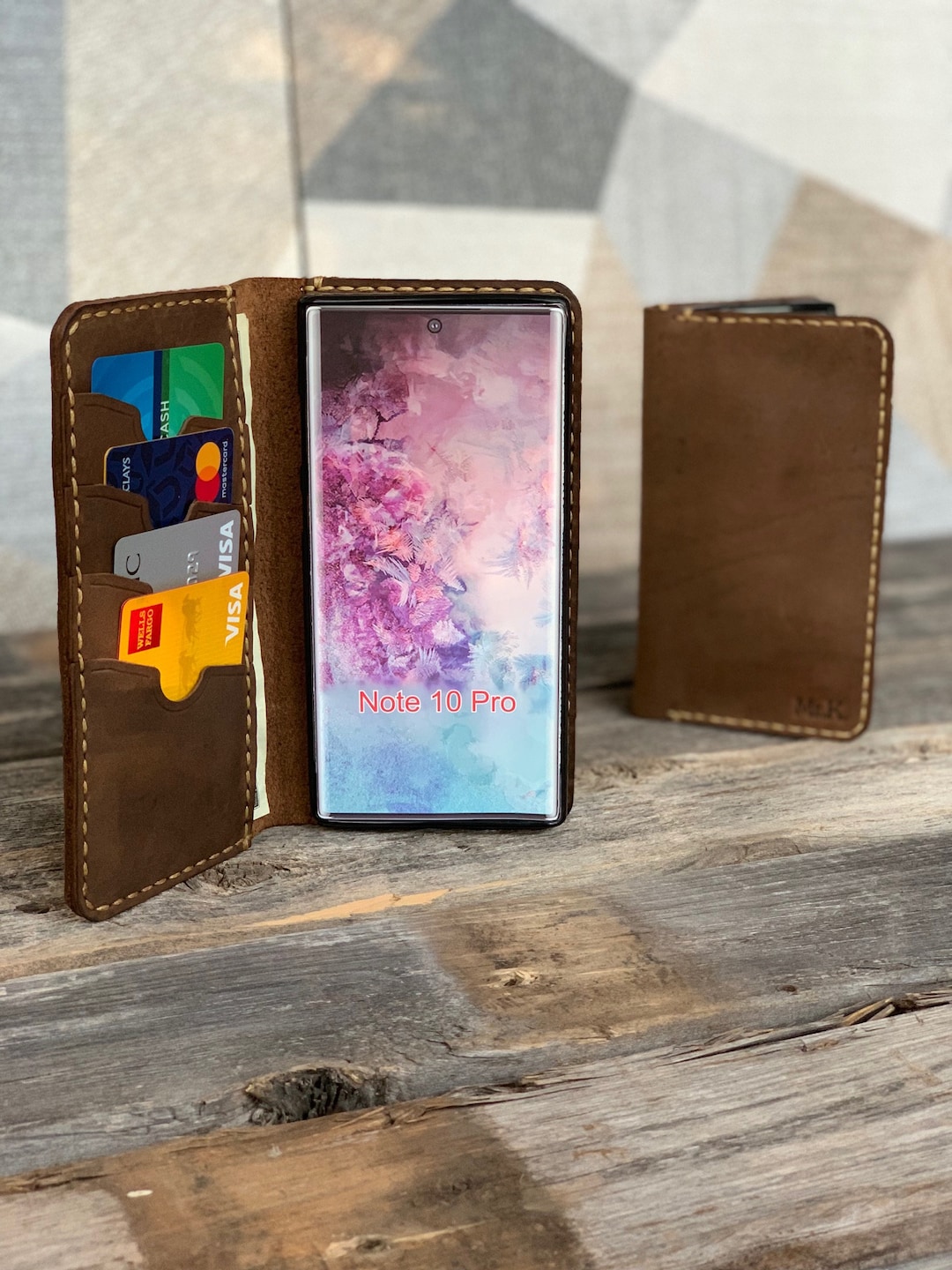 Samsung Galaxy Note 10 Case, Leather Wallet Case, Handmade Note 10 Case ...