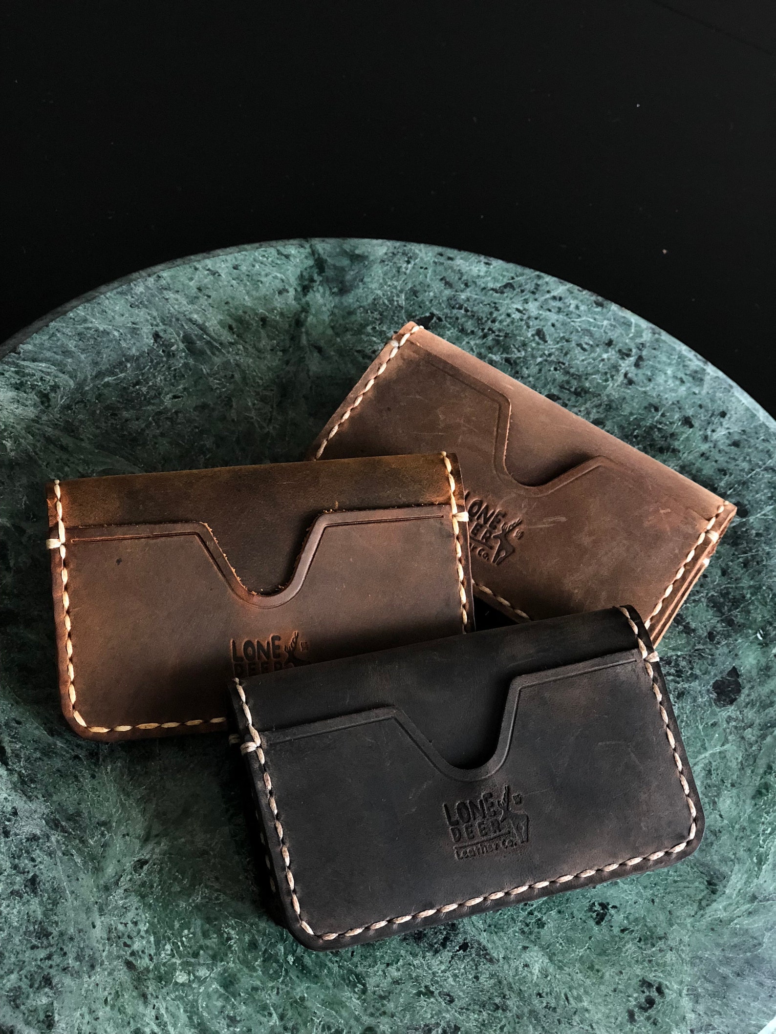 Minimalist Leather Wallet Distressed Leather Wallet | Etsy