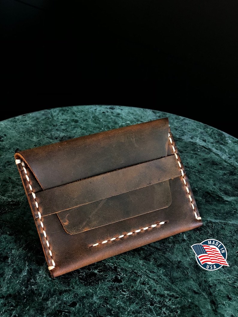 Leather Wallet Distressed Personalized Wallet Man Wallet - Etsy