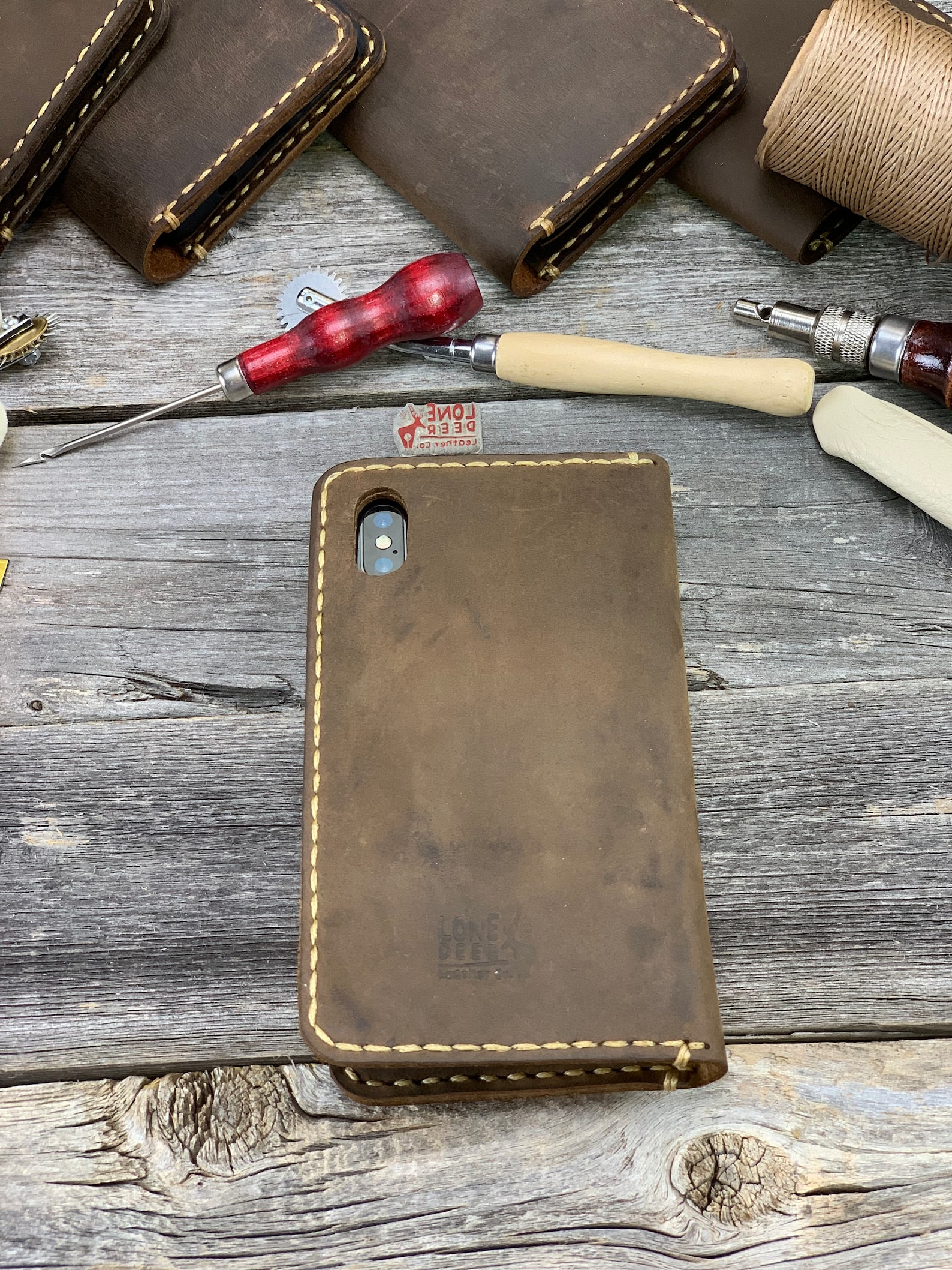 IPhone 12 Case, Leather iPhone 12, Leather Wallet Case, Folio Flip ...