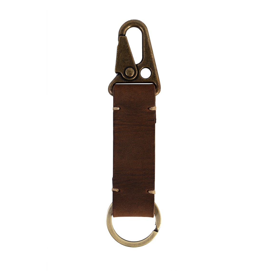 Leather Keychain Keychain Handmade Leather Keychain Genuine - Etsy