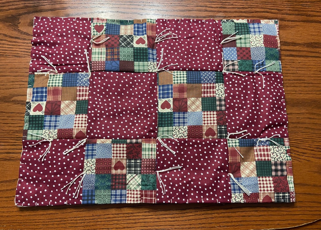 Country Red Primitive Placemats /dresser/night Stand Cover Sale 8.50 Ea ...