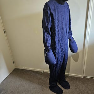 Restraint Suit Key Locking Zips Soft Padded Mitts Tough Fabric Ultra ...