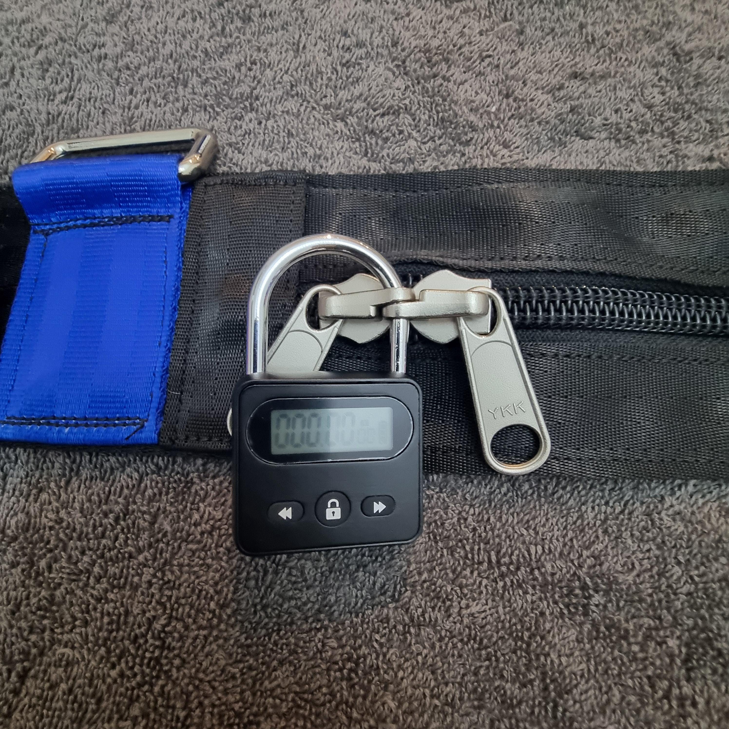 3 Inch Wide Double Locking Triple Layered Bondage Collar Timer Locked ...