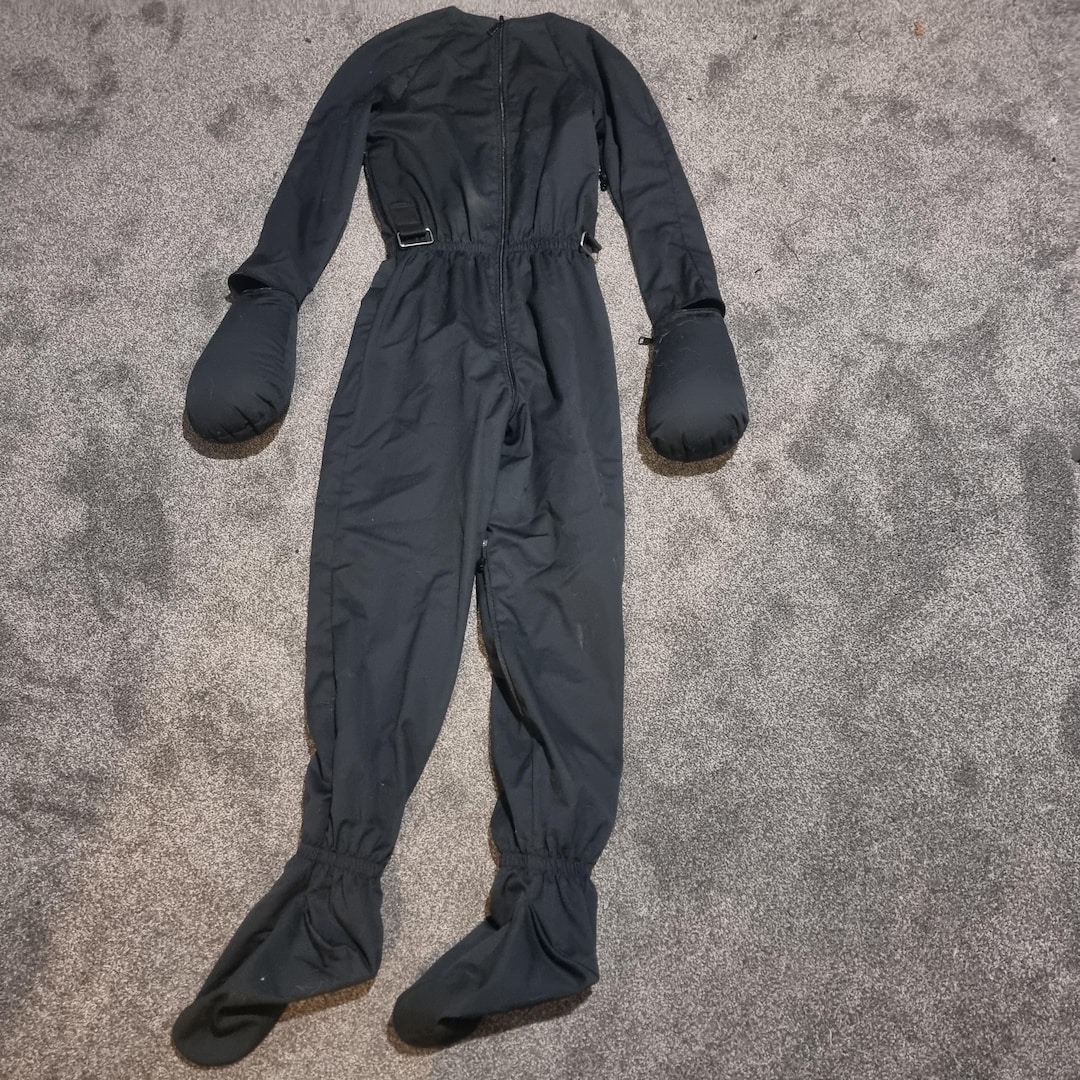 Restraint Suit Key Locking Zips Soft Padded Mitts Tough Fabric Ultra ...