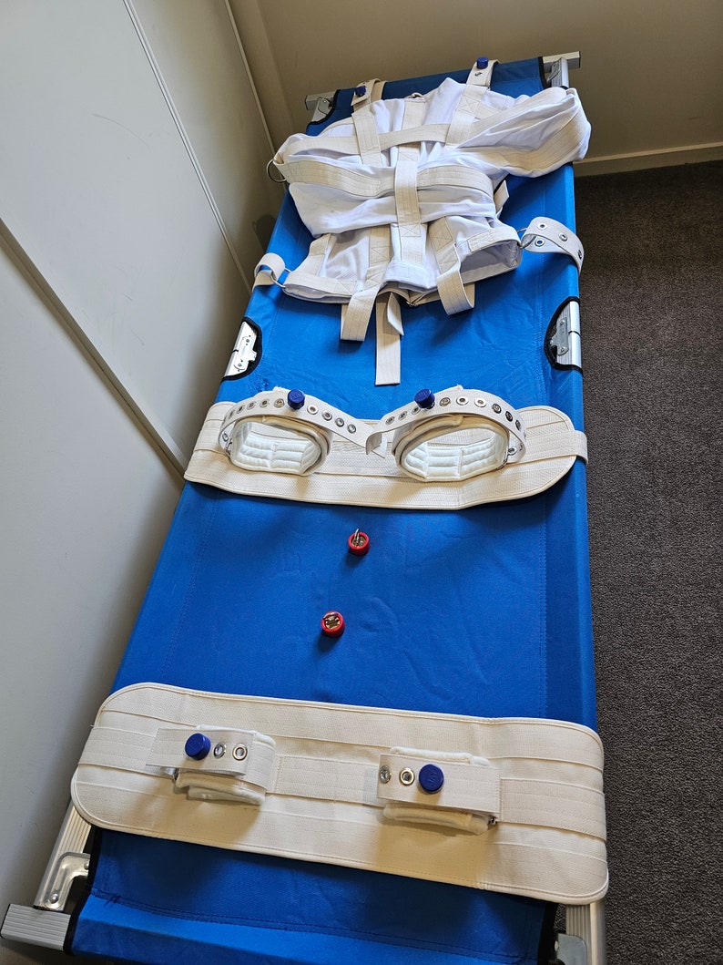 Straight Jacket Immobilization Kit, Thigh and Ankle Restraints Included ...