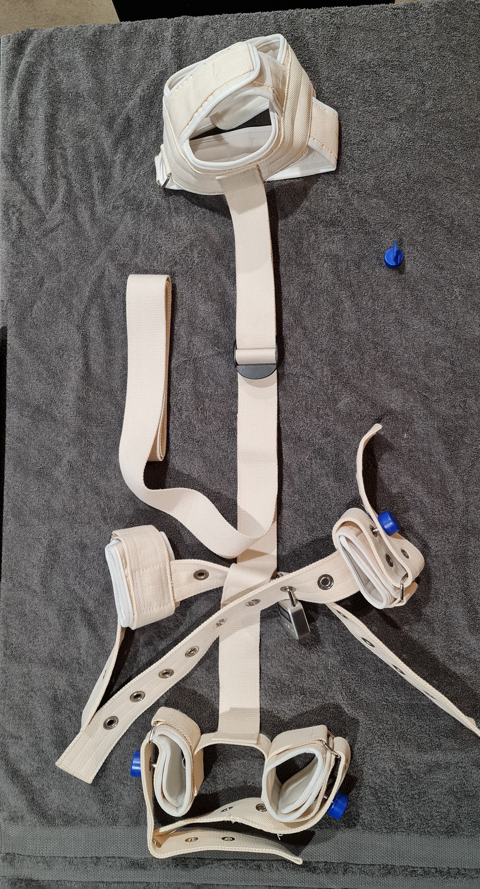 Self Bondage Super Strict Segufix Head to Ankle Hogtie, Wrist Cuffs or ...