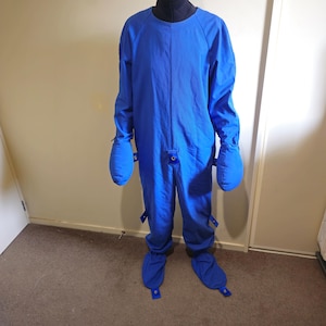 Restraint Suit Key Locking Zips Soft Padded Mitts Tough Fabric Ultra ...