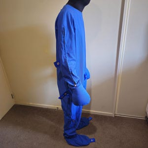 Restraint Suit Key Locking Zips Soft Padded Mitts Tough Fabric Ultra ...