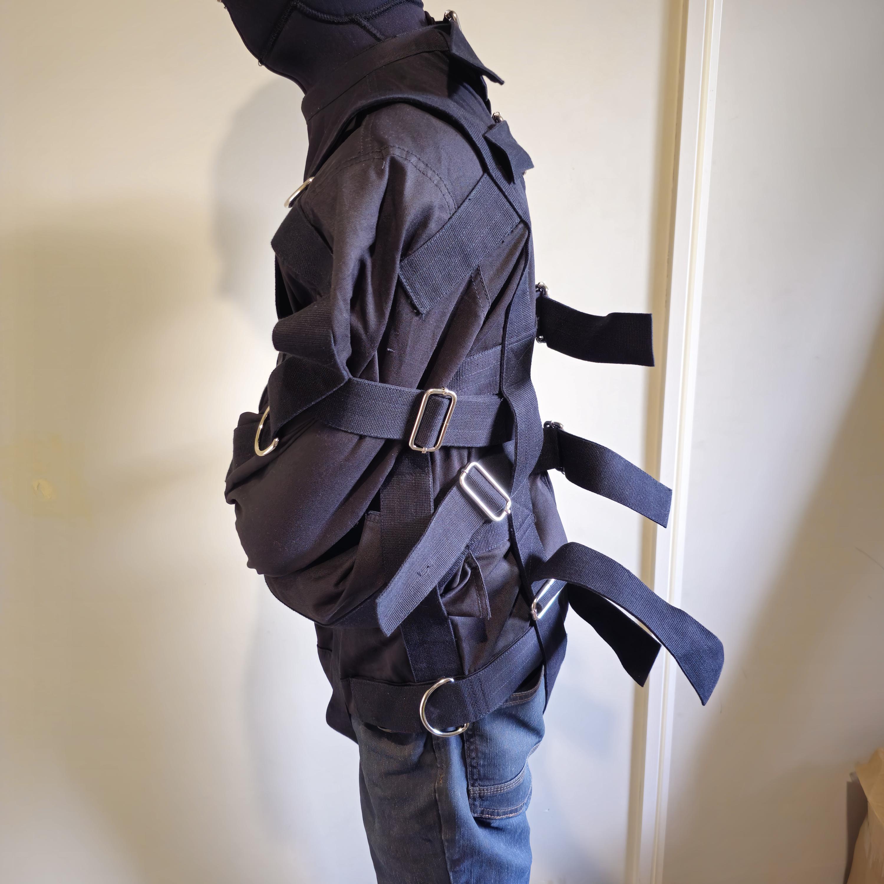 Straight Jacket Bdsm Bondage Restraint With Upper Arm Belts - Etsy