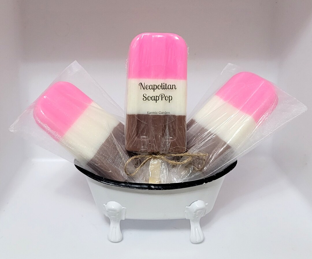Popsicle Soap - Neapolitan - Ice Cream - Soap - Etsy