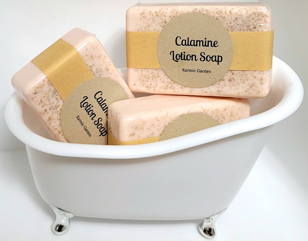 Calamine Soap - 8oz Bar - Itchy Skin - Oatmeal - Poison Ivy - Excema - Etsy