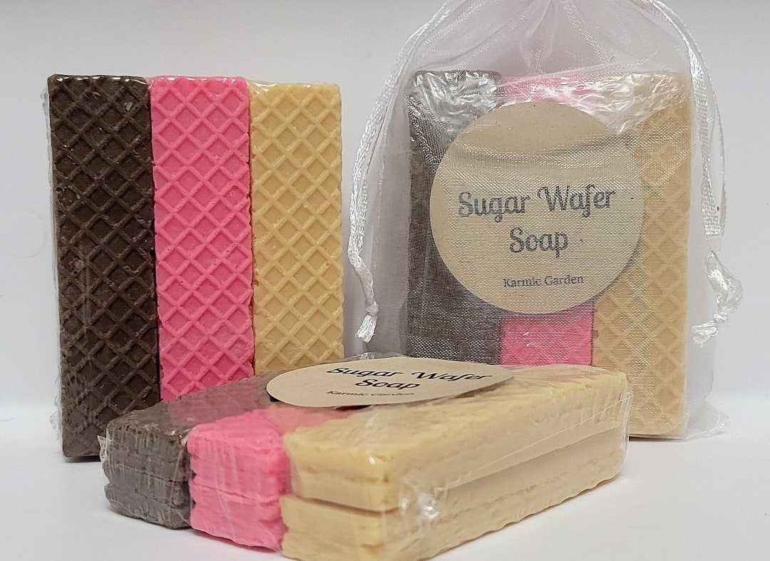 Sugar Wafer - Soap - Set of 6 - Cookie Soap - Chocolate - Vanilla ...