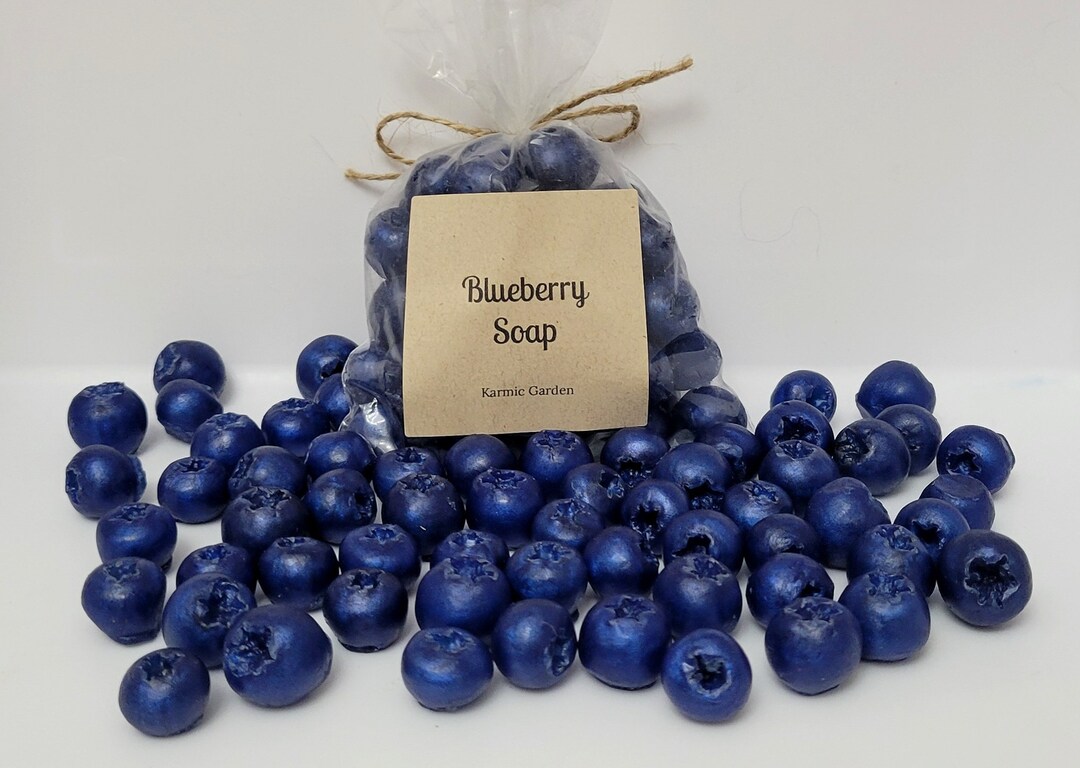 Blueberry Soap - Mini Soaps - Blueberries - Embeds - 3.50oz - Etsy