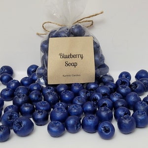 Blueberry Soap - Set of 50 - Mini Soap - Guest Soap - Single Use Soap ...